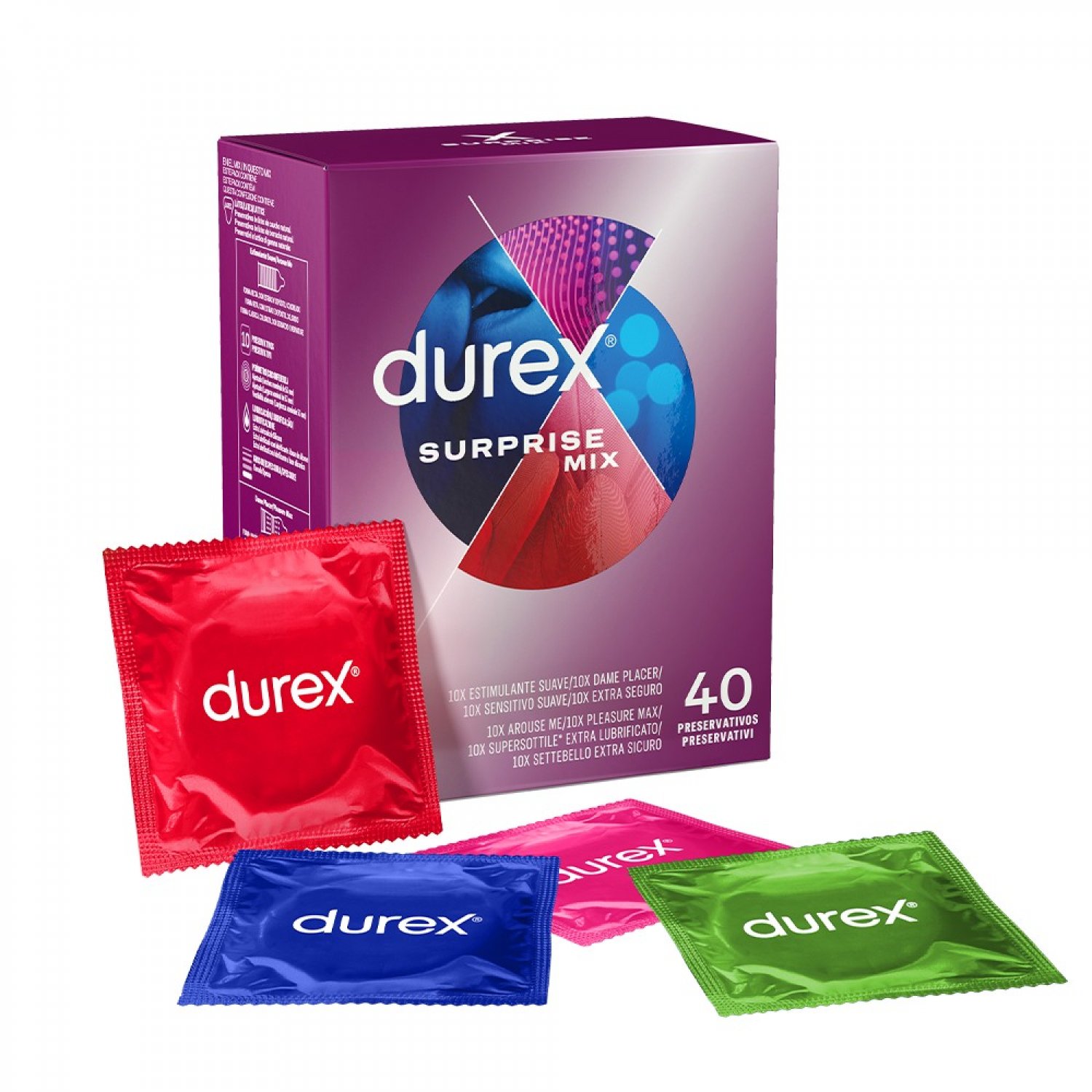 Durex Surprise Mix 40 stuks | Postcondooms.nl