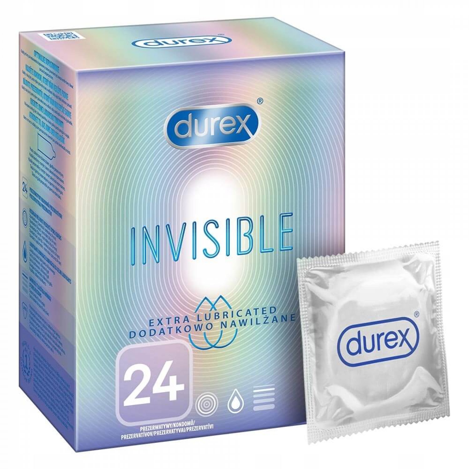 Durex Invisible Extra Lubricated 144 stuks | Postcondooms.nl
