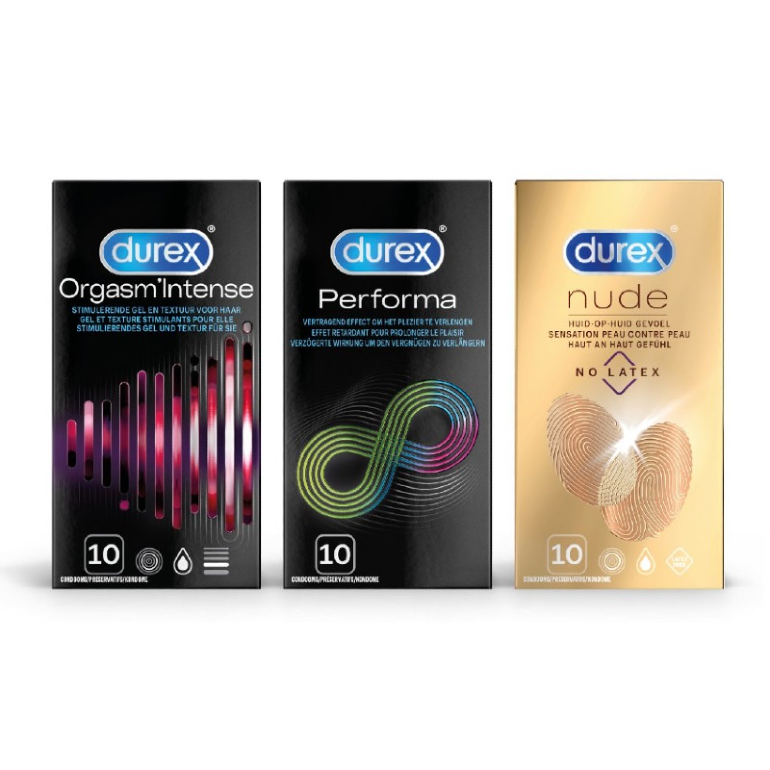 Durex Orgasm Intense - Performa - Nude No Latex 30 stuks | Postcondooms.nl