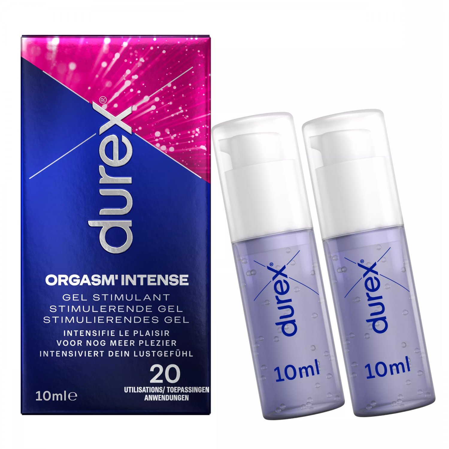 Durex Orgasm Intense Gel 2 x 10ml| Postcondooms.nl