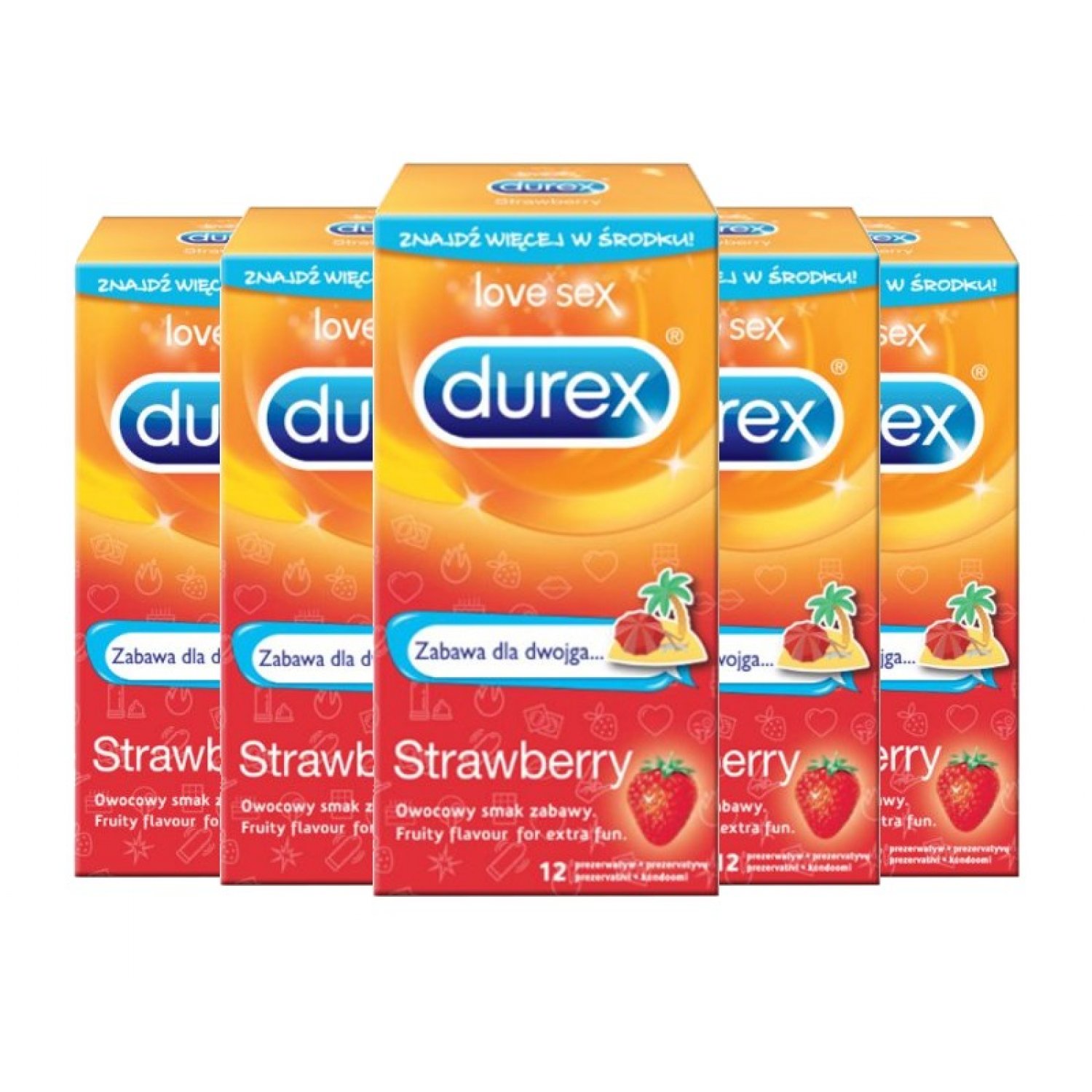 Durex Strawberry 72 stuks | Postcondooms.nl