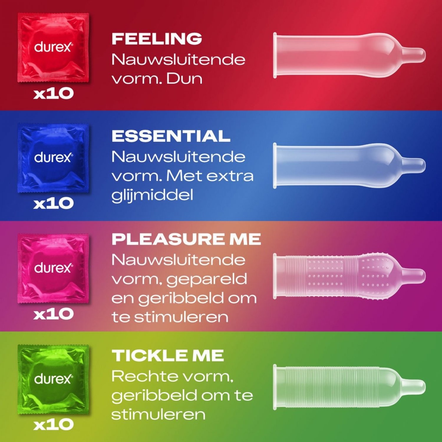 Durex Surprise Me 40 Box | Postcondooms.nl