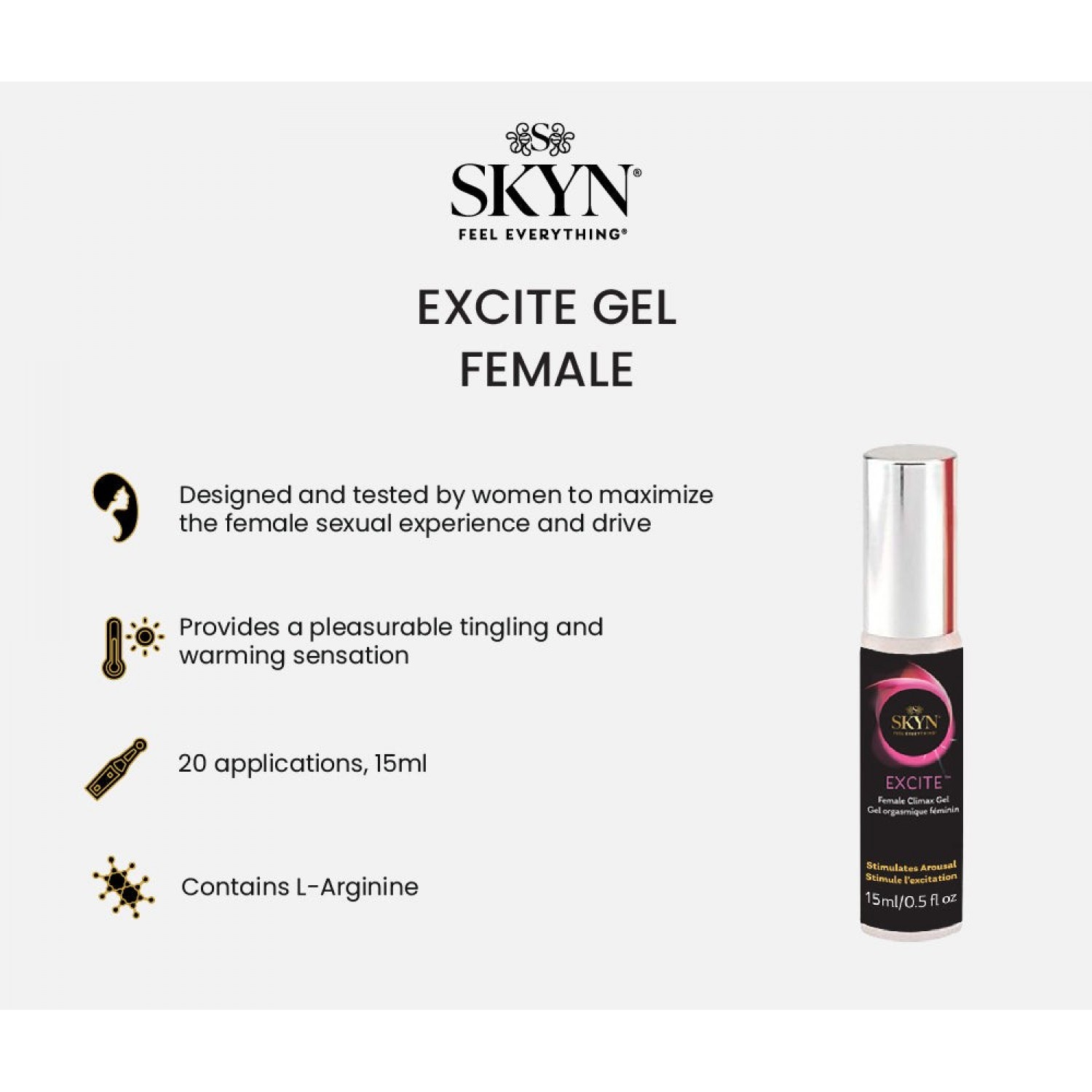 SKYN Excite For Her 15ml | Postcondooms.nl